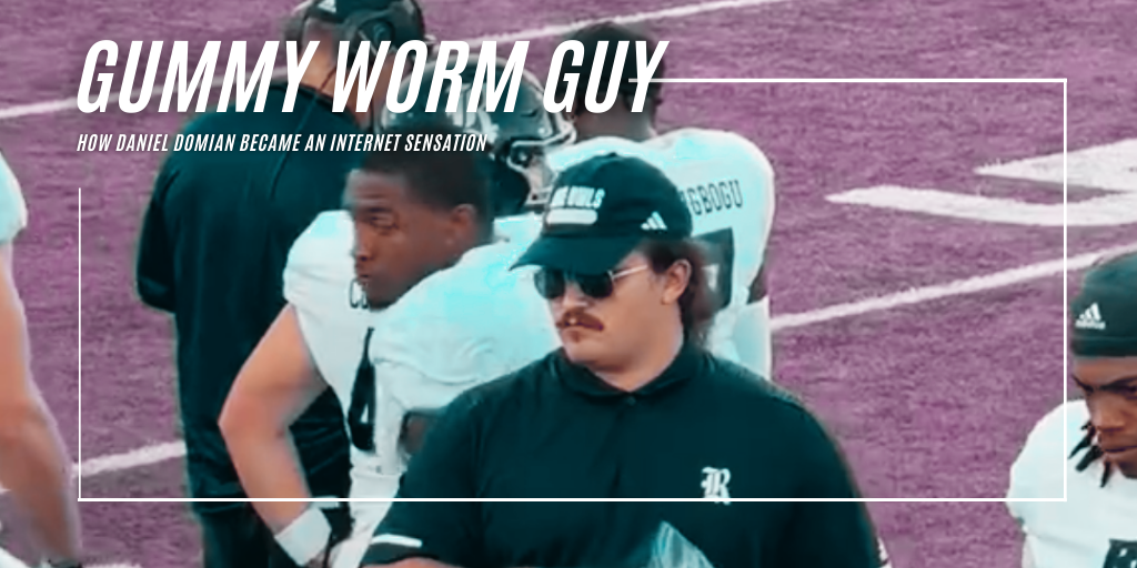 Rice Football, Gummy Worm Guy Embrace Viral Moment
